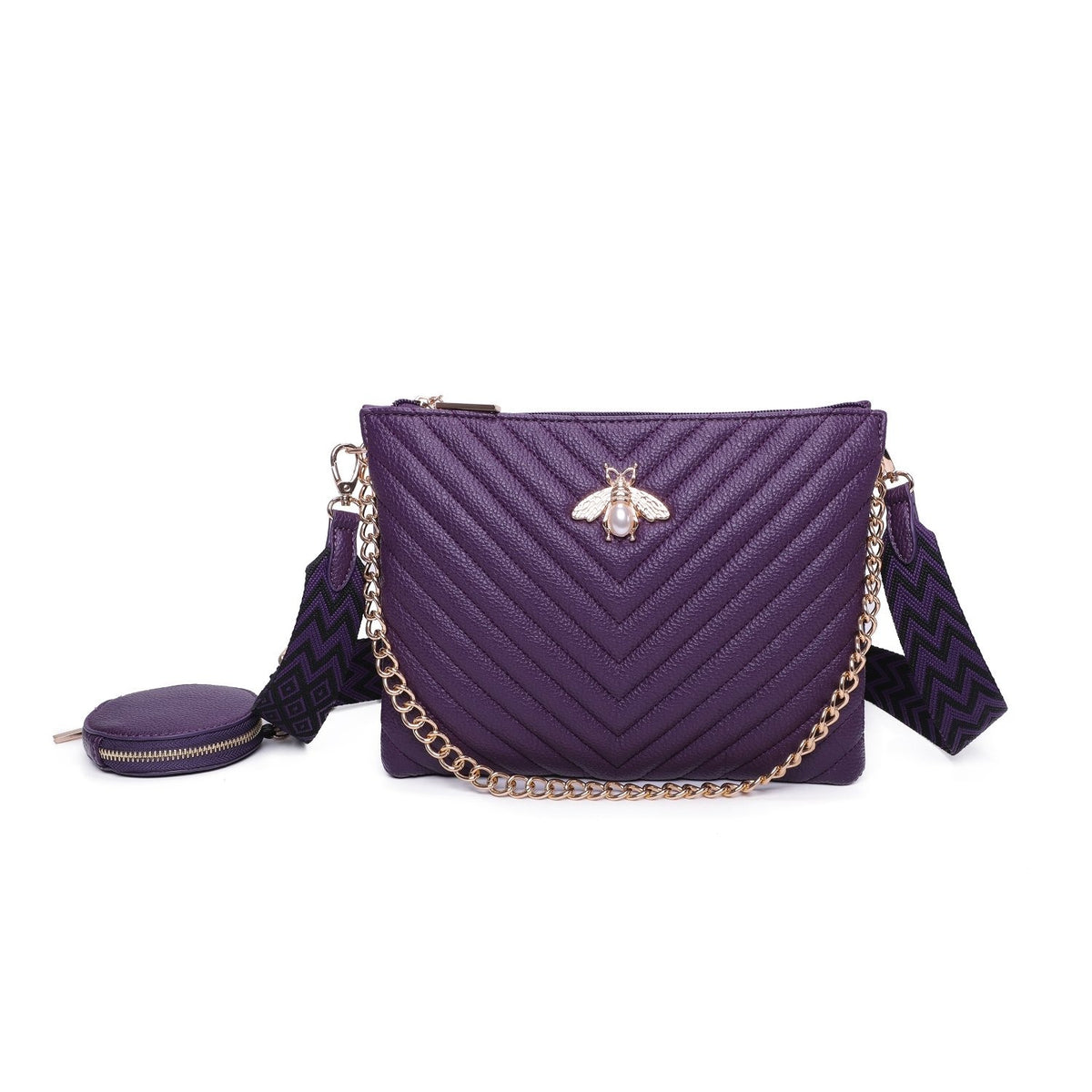 Woven Strap Bee Crossbody Bag - Arabella – Storm Desire