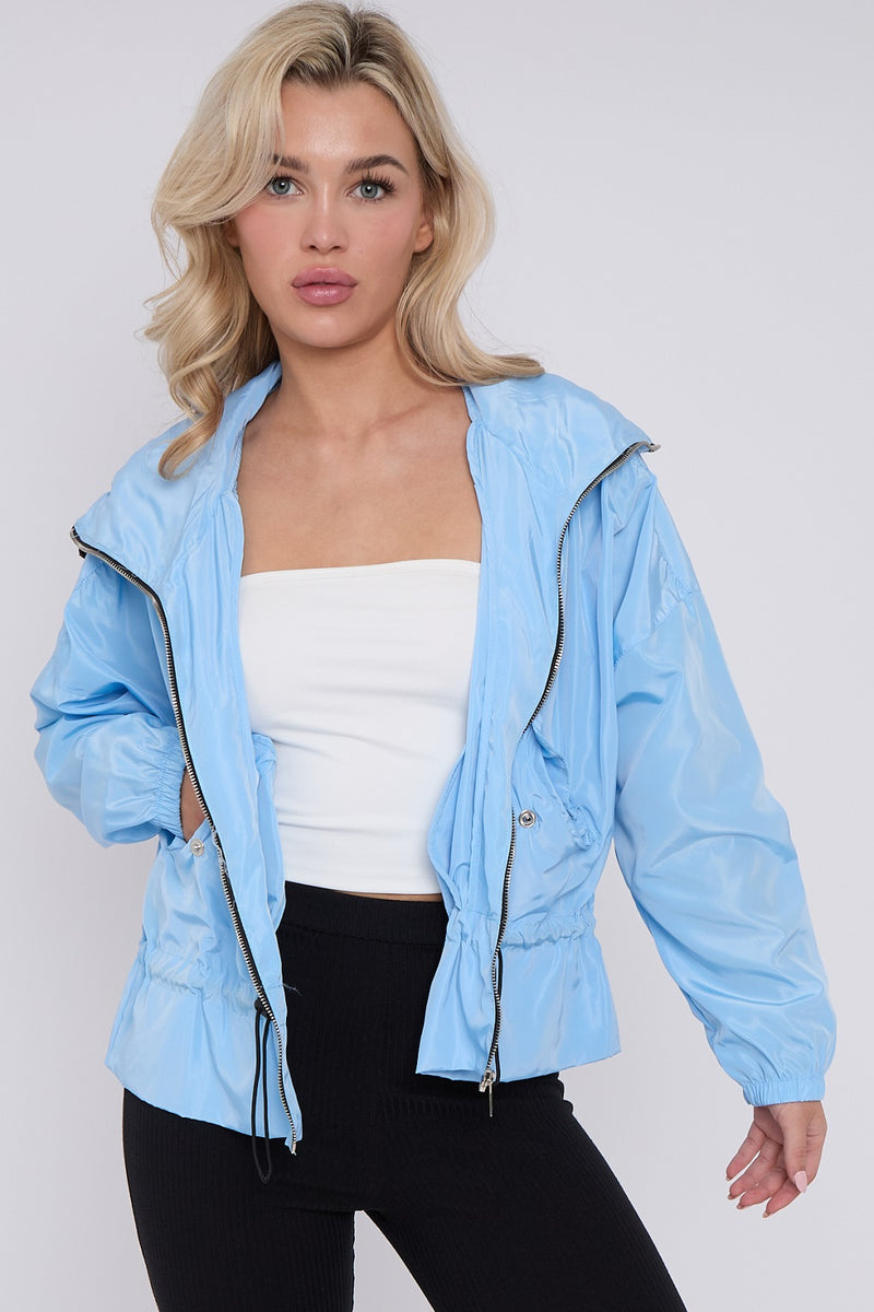 High Neck Hooded Festival Wind Surfer Jacket - Parker – Storm Desire